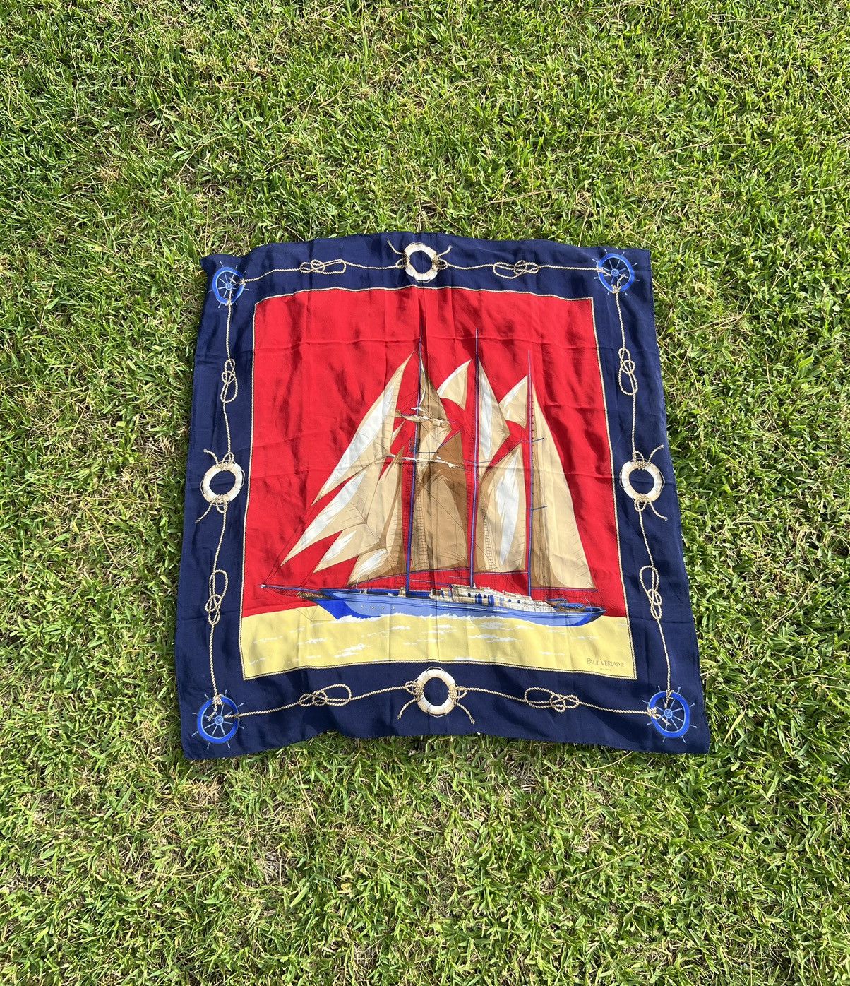 Vintage Vintage Paul Verlaine Silk Scarf 90s American Wear Y2K Style ...
