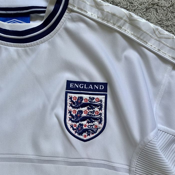 Vintage England National Team 2000 Umbro Soccer Jersey | Grailed