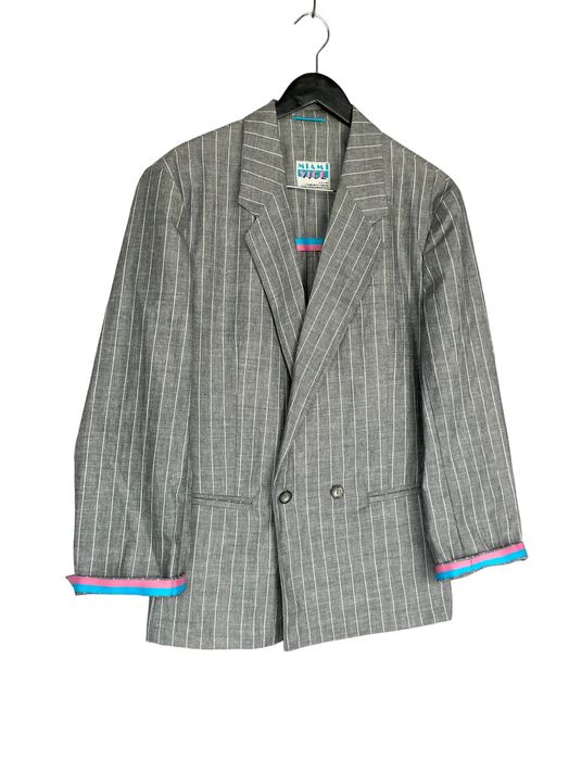 Vintage Vintage 1988 OG Miami Vice Linen Double breast Blazer Jacket ...