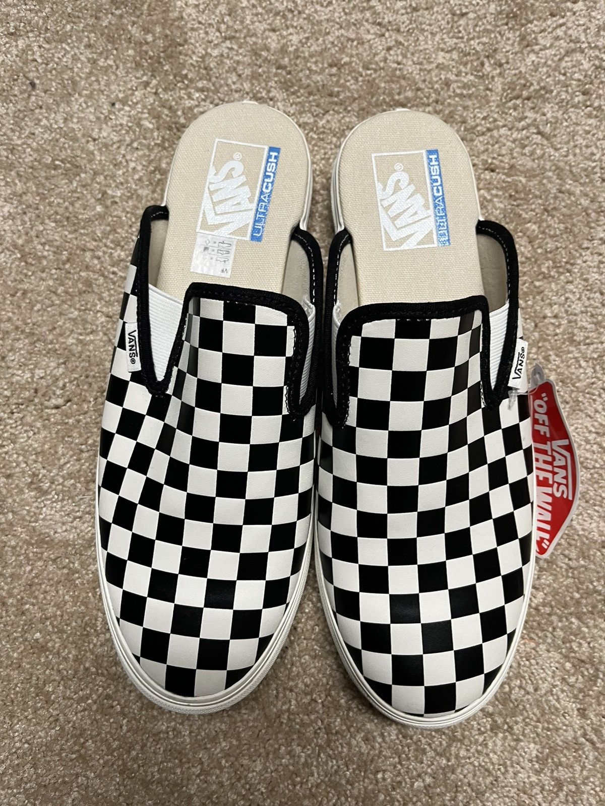 Vans Checkerboard Slip on mule | Grailed