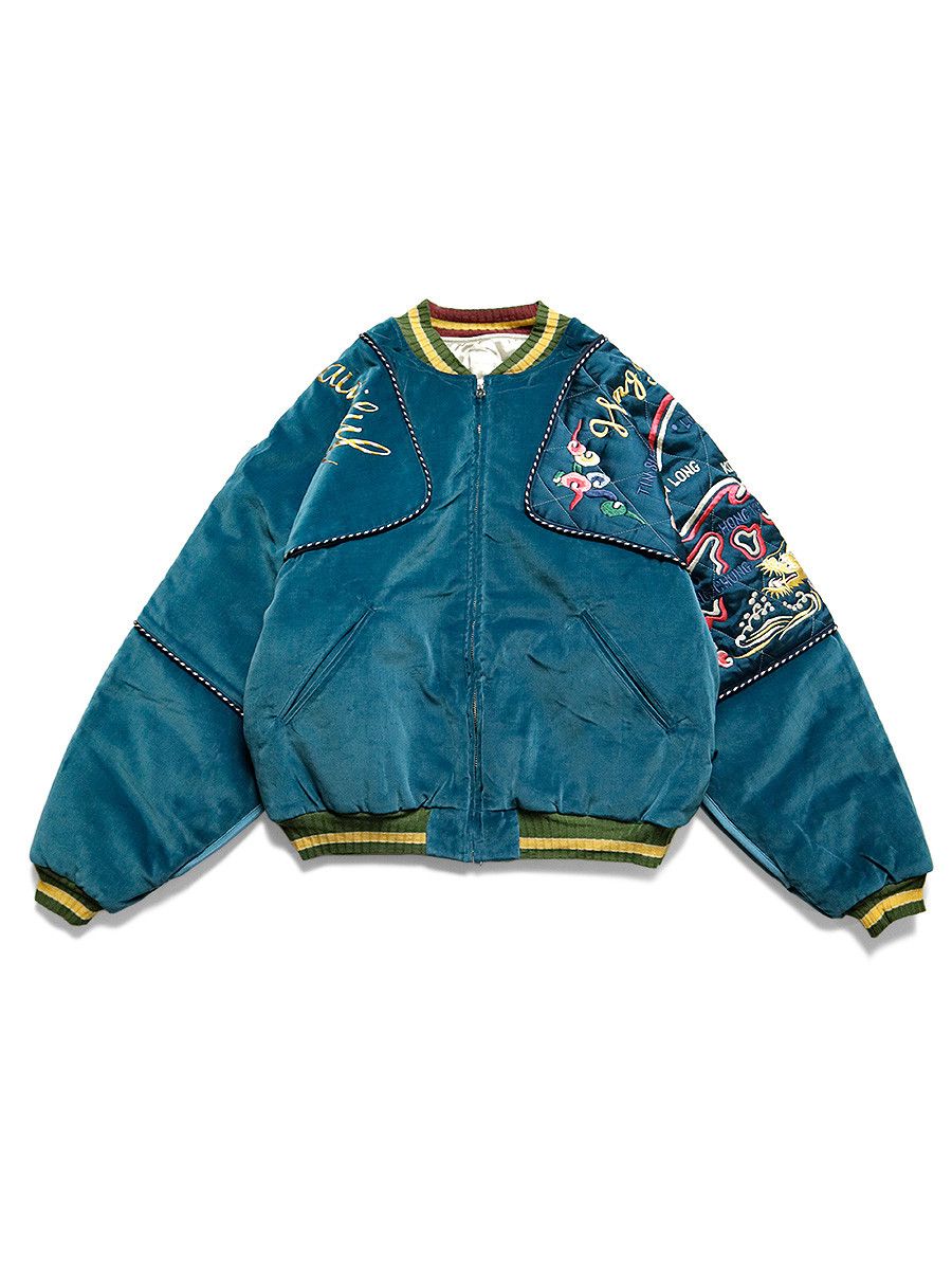 Kapital Kapital Camo Beautiful Hong Kong Satin Sham Bomber Jacket | Grailed