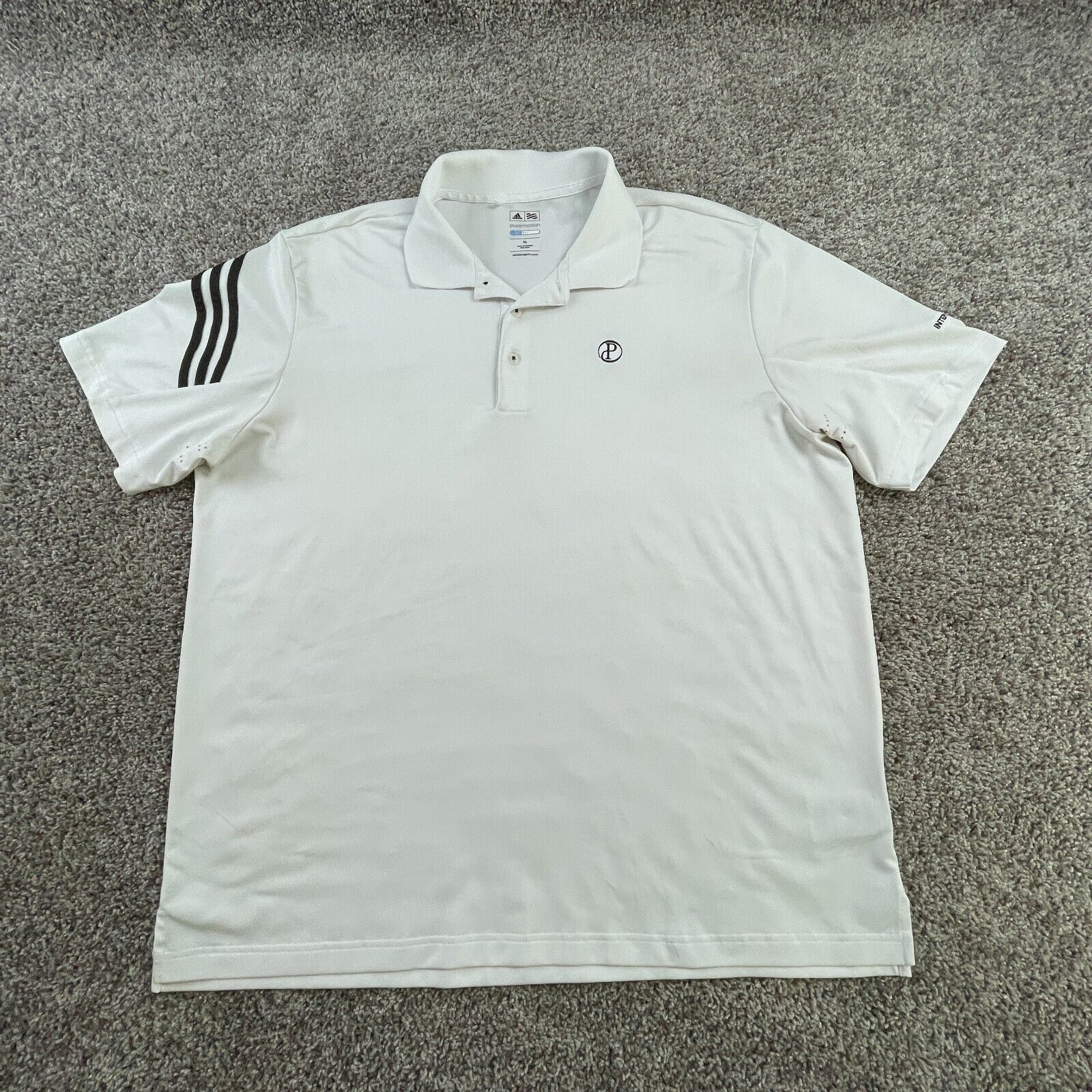 Adidas Adidas Polo Shirt Mens Extra Large White Golfer Golf Lightweight ...