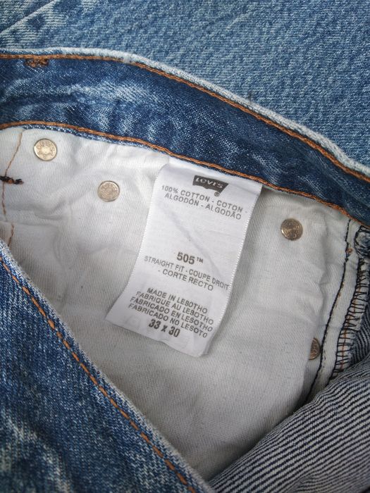 Vintage Vintage Levi's Jeans 505 Released Hem Distressed Denim 33x26 | Grailed
