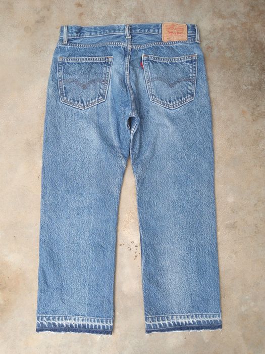 Vintage Vintage Levi's Jeans 505 Released Hem Distressed Denim 33x26 | Grailed