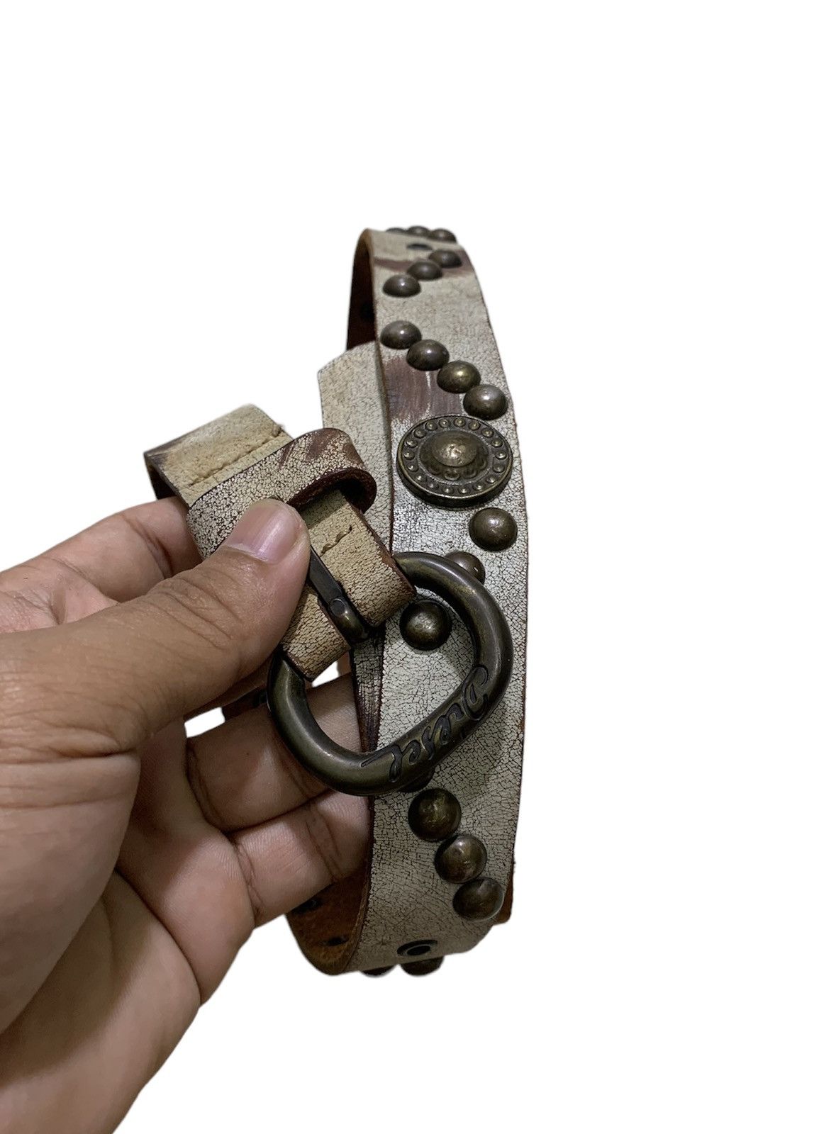 Diesel Diesel leather studded belts | Grailed