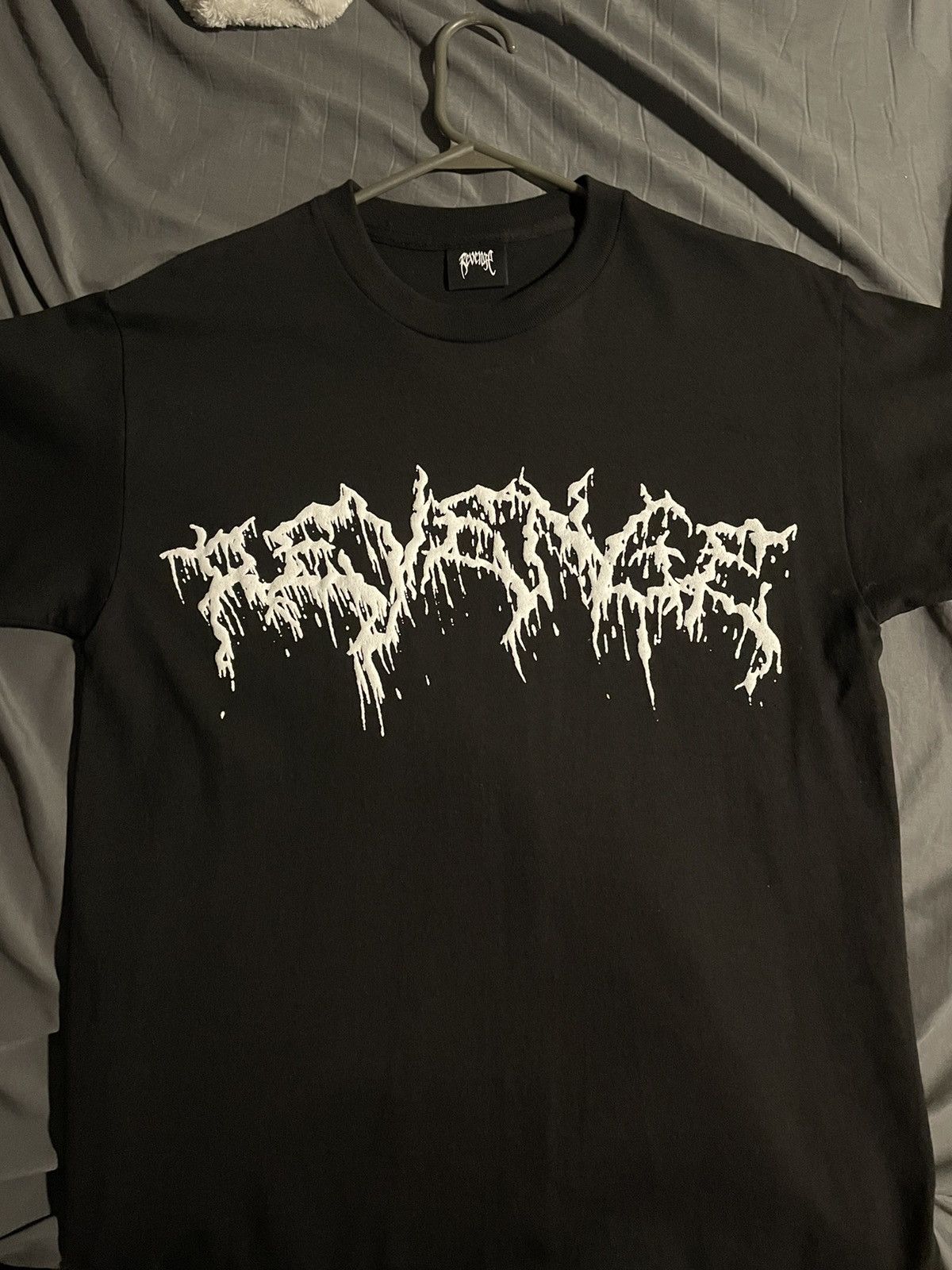 Revenge Revenge Lightning Drip Tee Black | Grailed