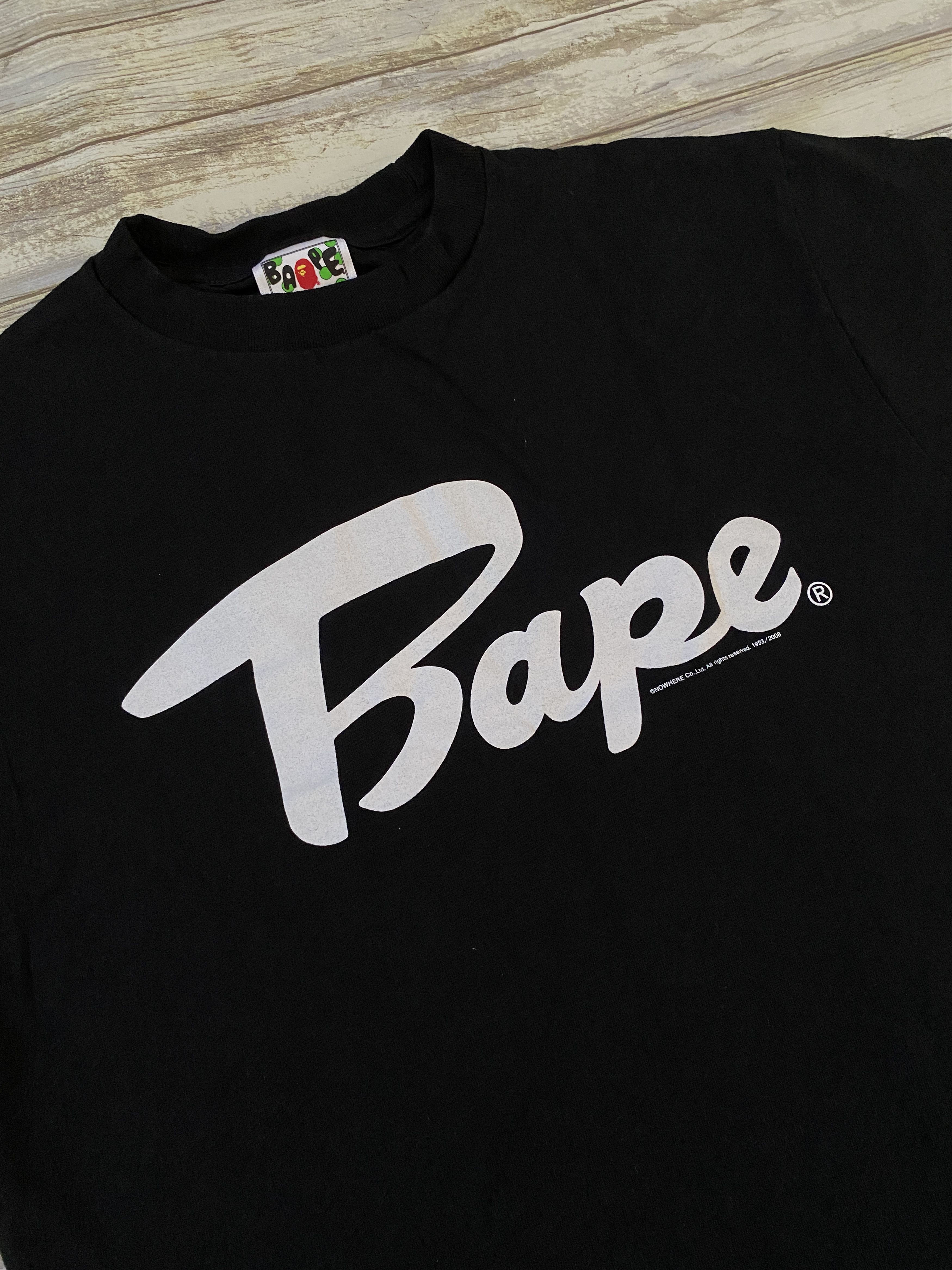 Bape Cursive Script Tee | Grailed