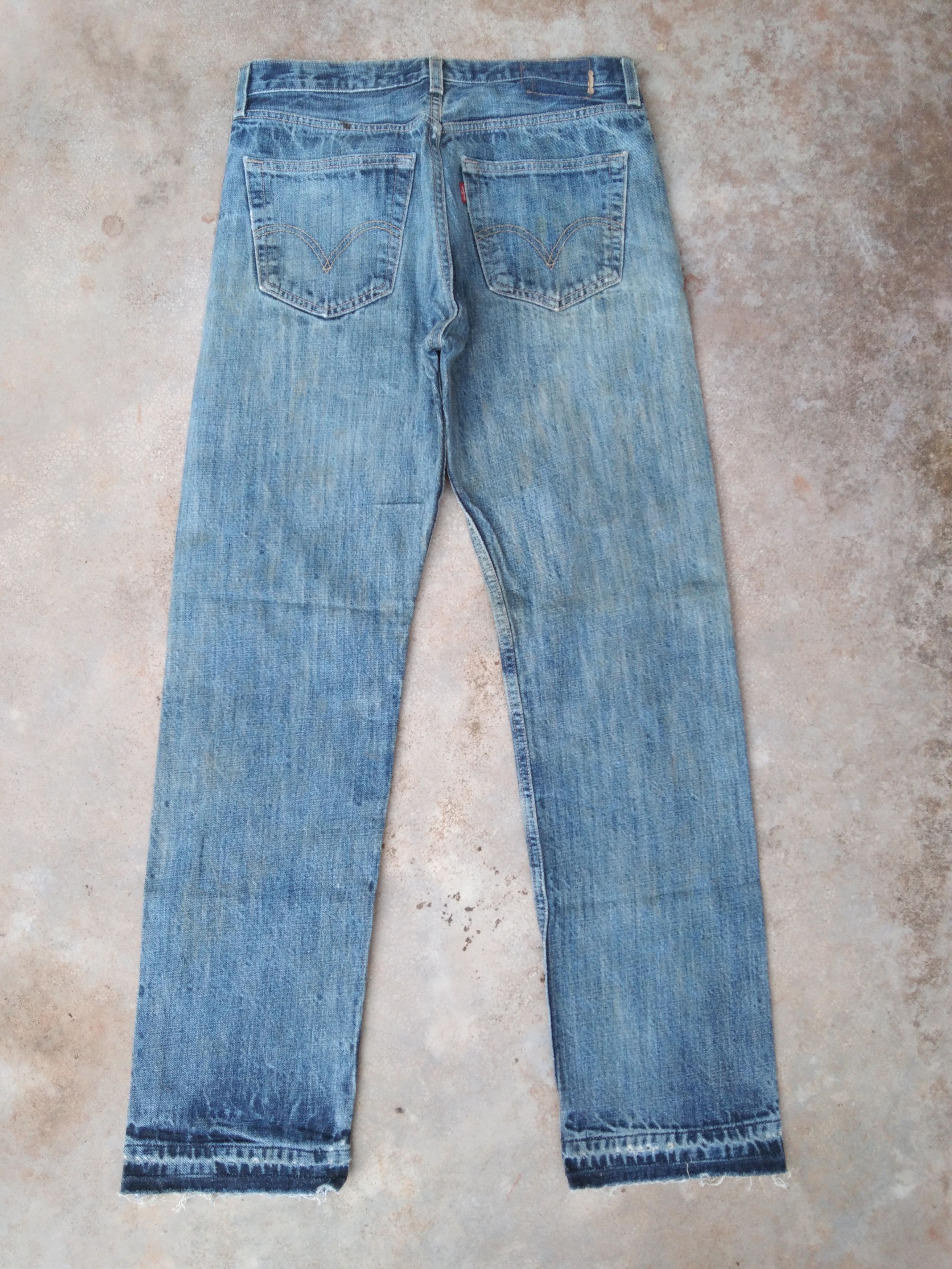 Levi's × Streetwear × Vintage Vintage Levis 501 Released Hem Distressed Jeans 31x32 | Grailed