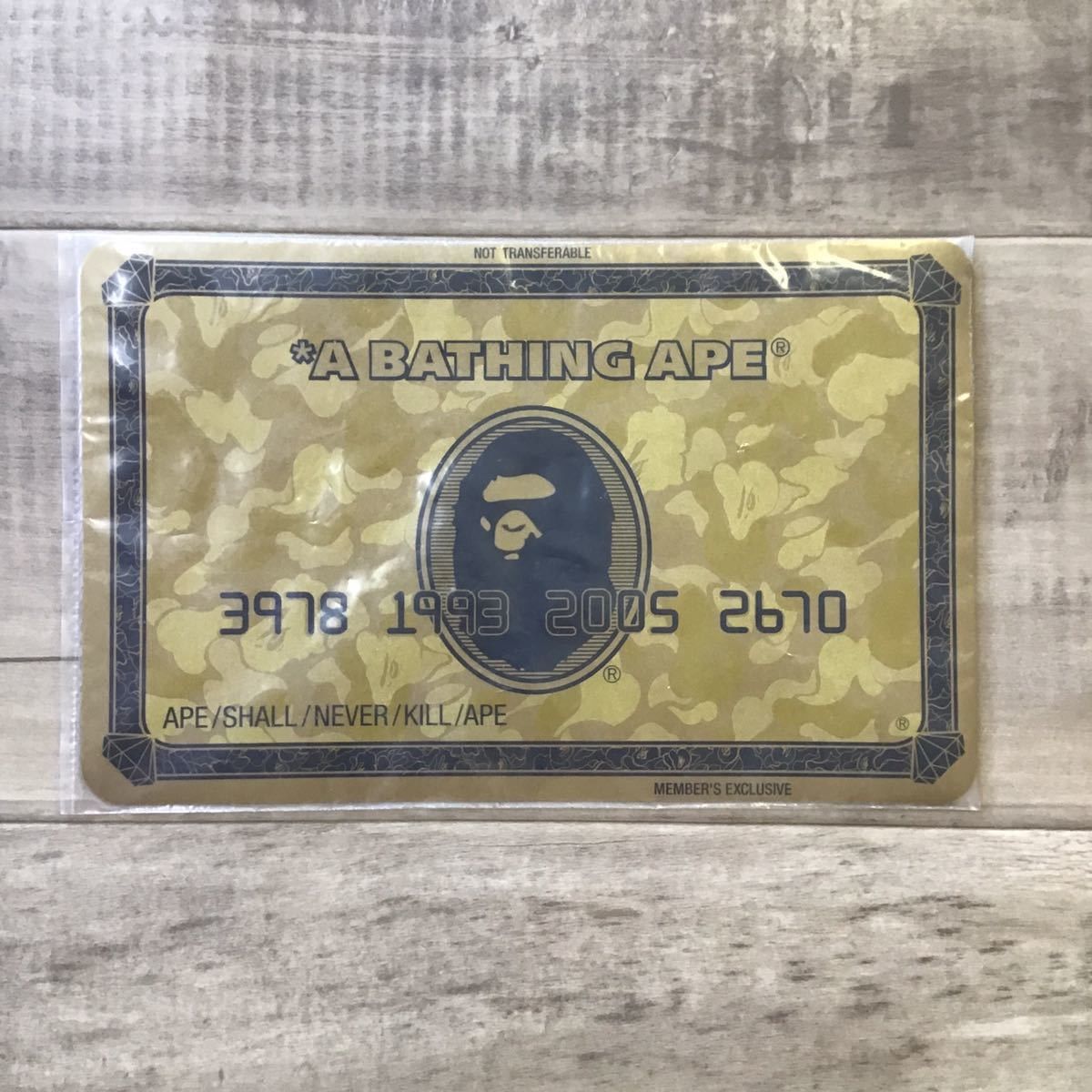 Bape BAPE gold card mouse pad a bathing ape BAPE camo | Grailed