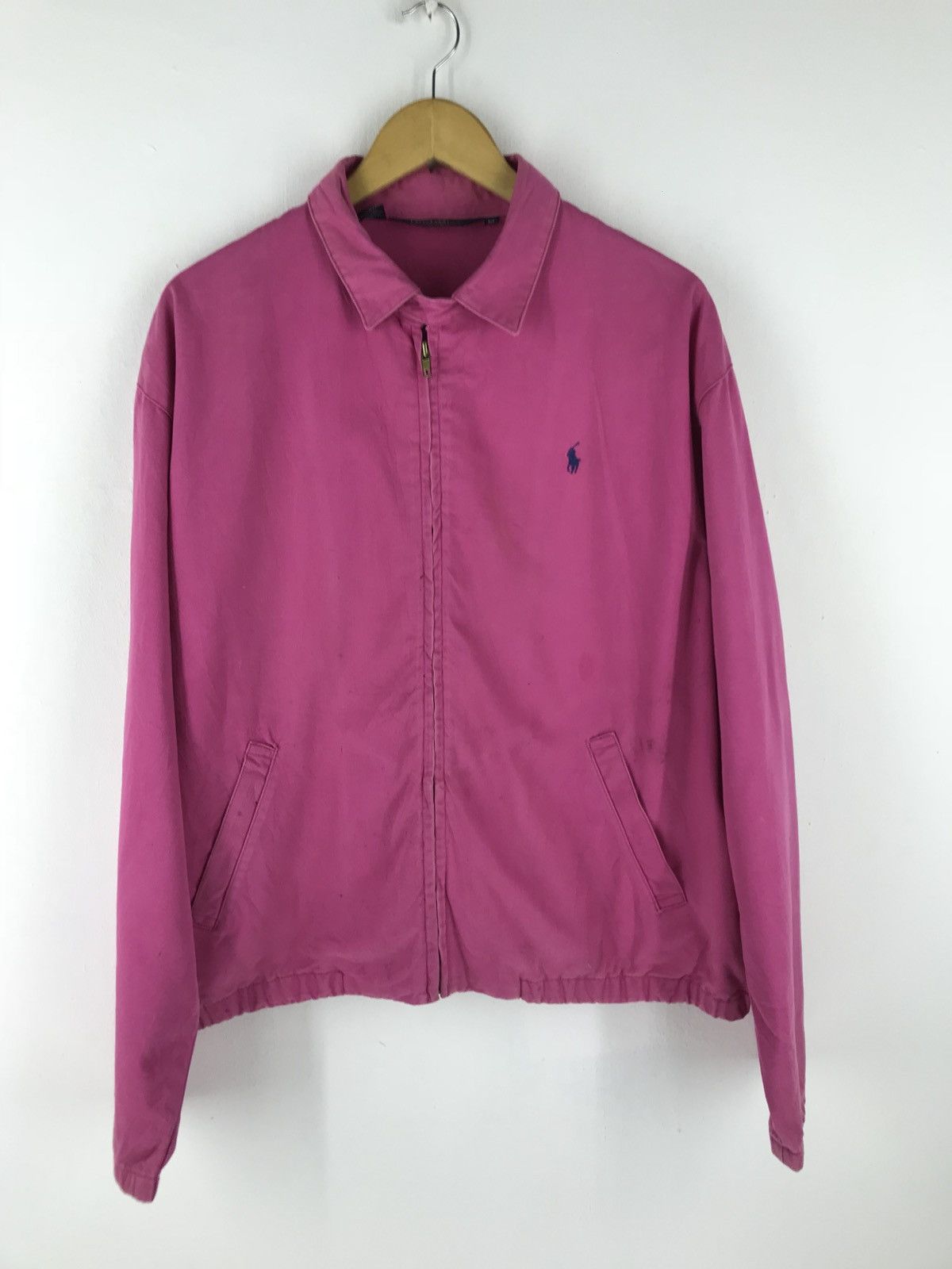 Polo Ralph Lauren Vintage Polo Ralph Lauren Pink Zip Up Jacket | Grailed