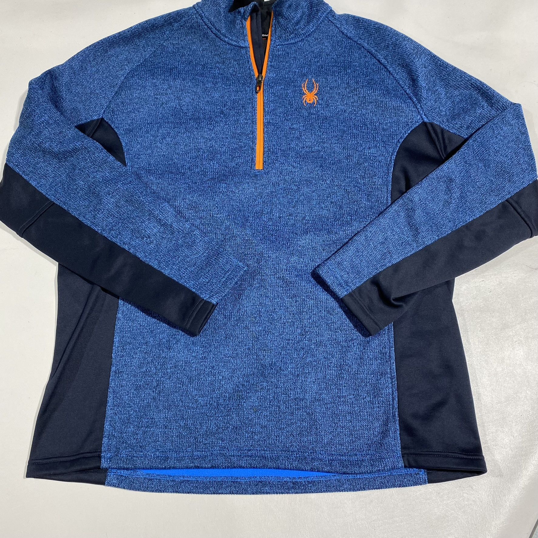 Vintage Spyder quarter zip blue gray | Grailed
