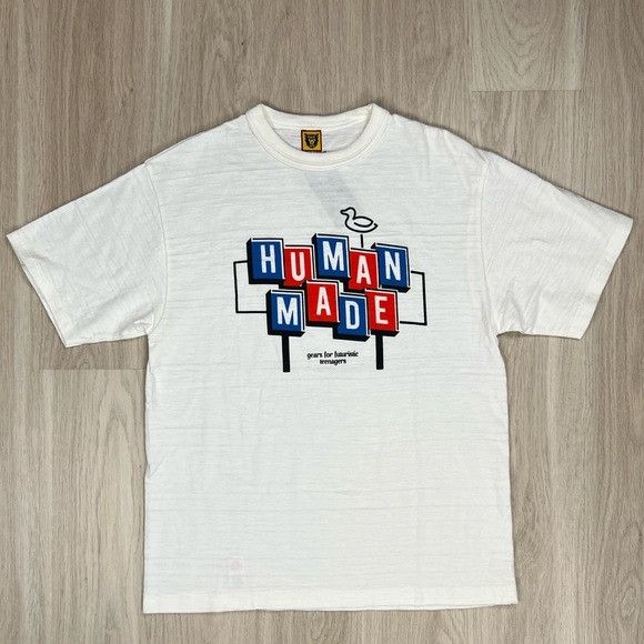 Human Made Human Made Gears for Futuristic Teenagers Billboard T-Shirt ... Human Made Human Made Gears for Futuristic Teenagers Billboard T-Shirt ...