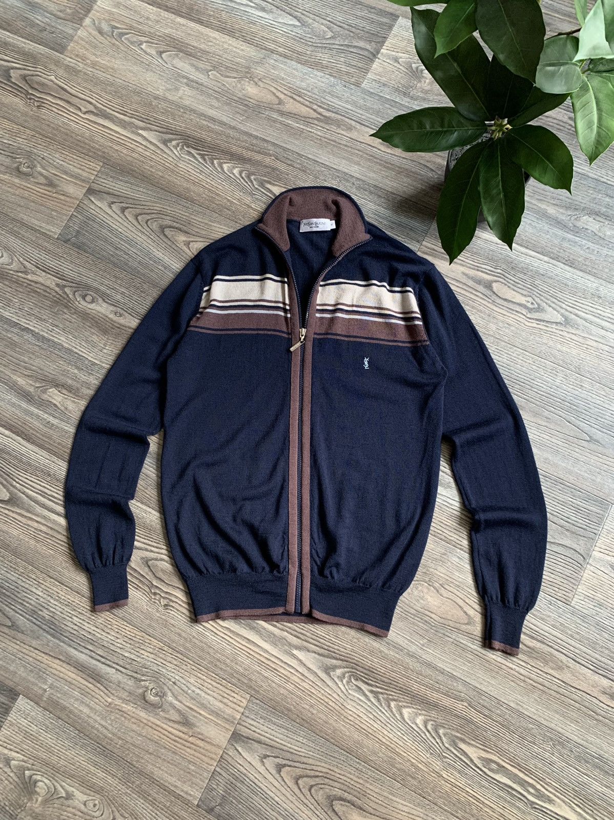 Yves Saint Laurent YVES SAINT LAURENT YSL WOOL ZIP SWEATER | Grailed