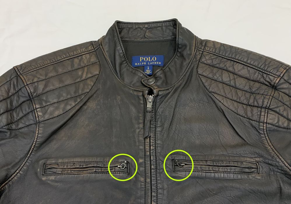 Ralph Lauren Polo Ralph Lauren Cafe Racer Washed Leather Biker Jacket ...