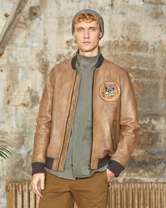 Chevignon Chevignon Leather Aviator Jacket 61 Fighter Squadron Jacket | Grailed