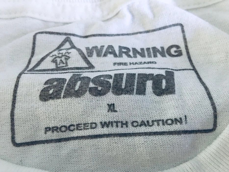 Streetwear Absurd Red Box Logo T-shirt White Color XL Size | Grailed