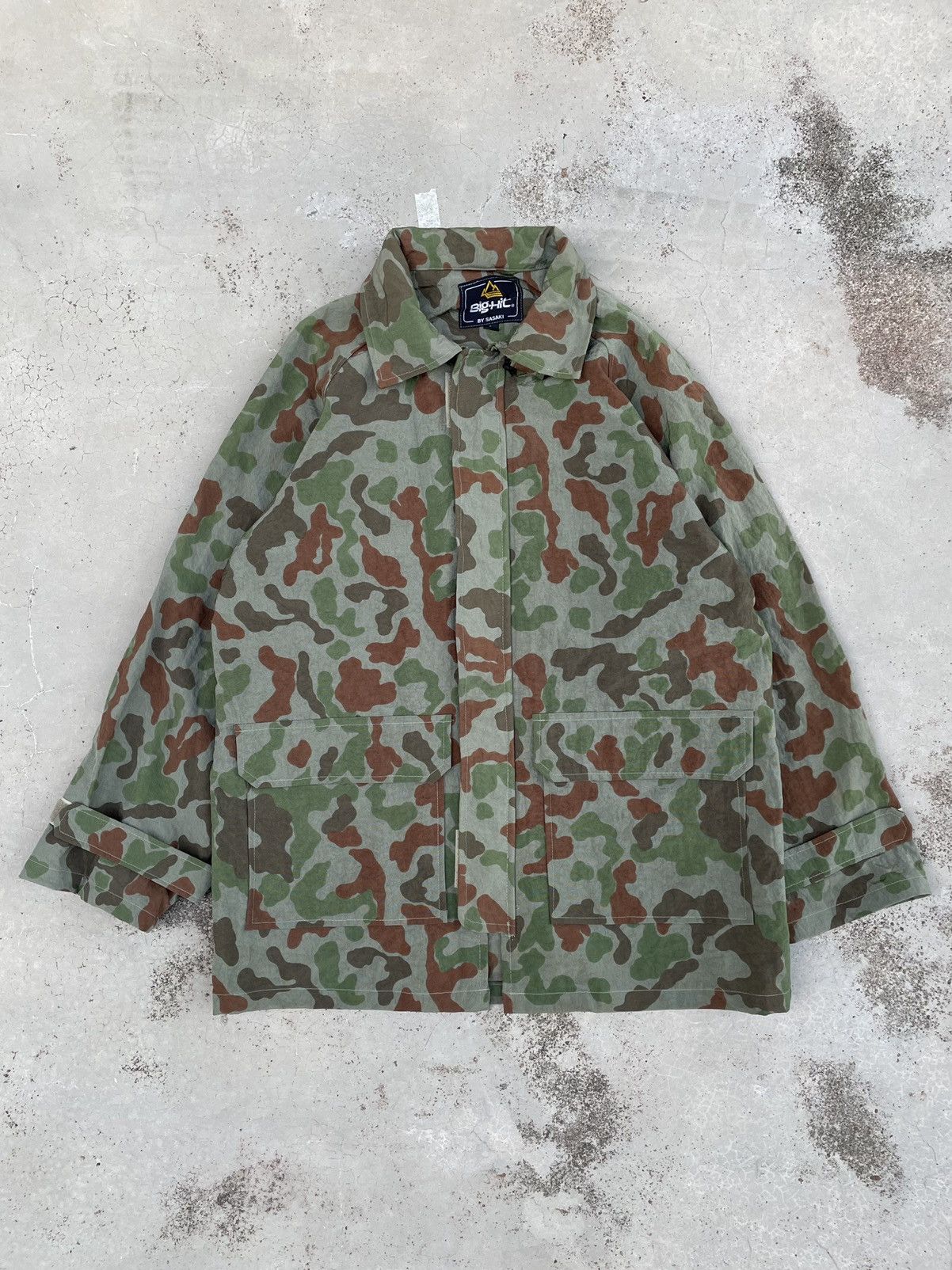 Camo × Japanese Brand × Military VINTAGE ARMY CAMO JACKET BY SASAKI ...