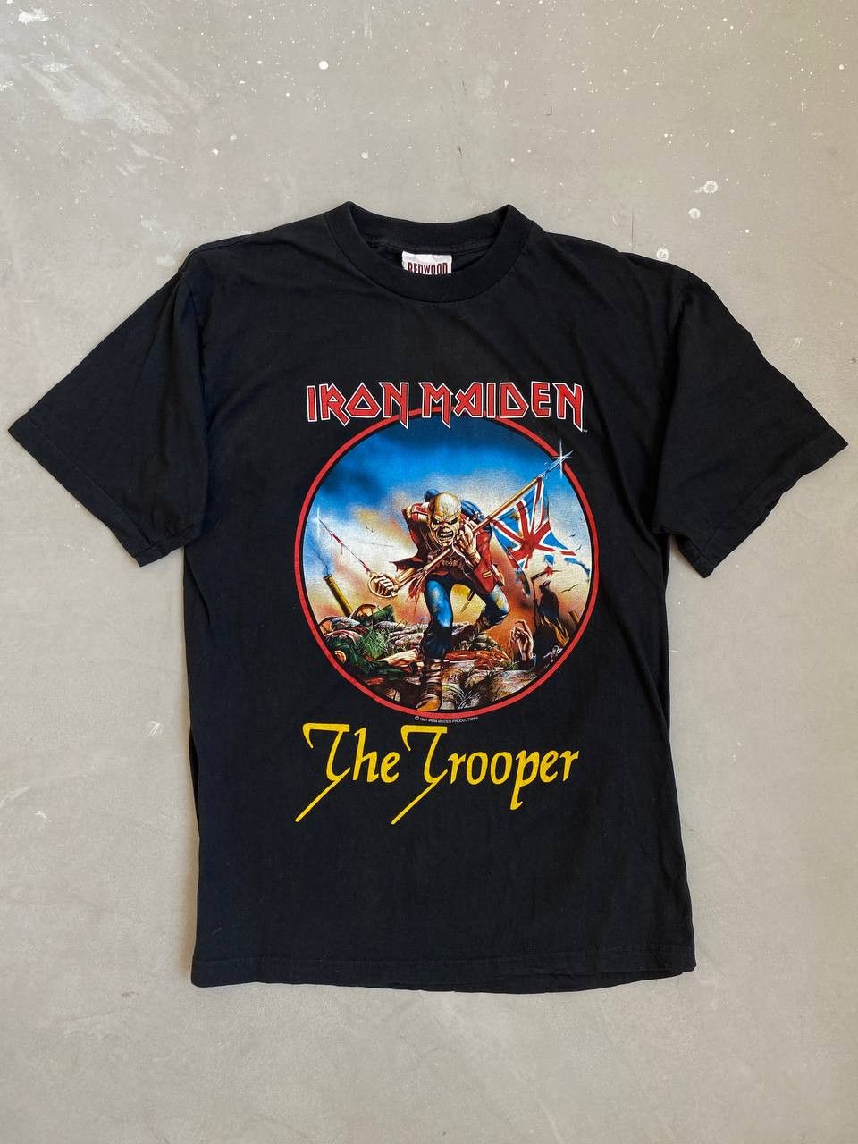 Band Tees × Iron Maiden × Vintage Vintage 1997 Iron Maiden The Trooper ...