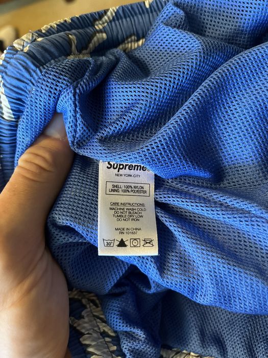 Supreme Signature Script Logo Swim Trunks | Grailed