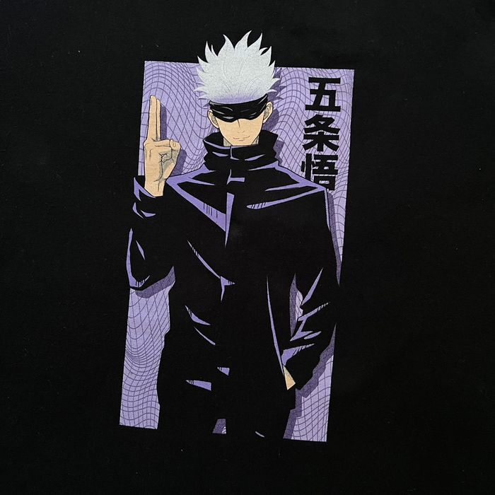 Streetwear Jujutsu Kaisen JJK Satoru Gojo Tee - Black | Grailed