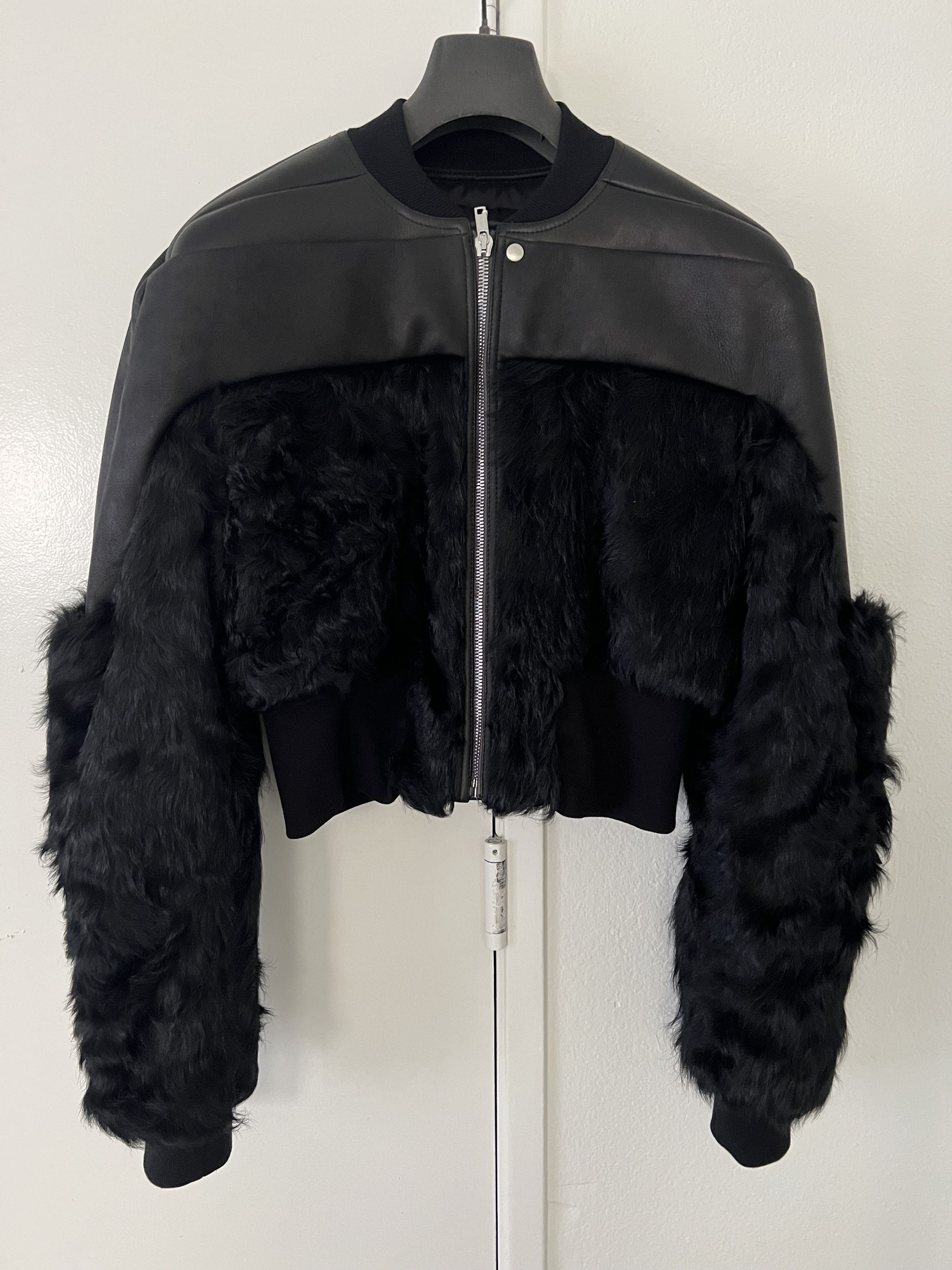 Rick Owens Girdered Cropped Bomber Jacket | Grailed