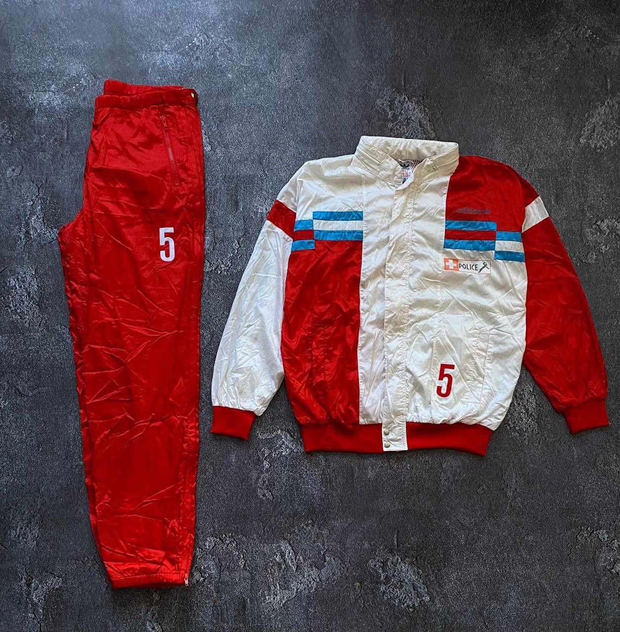 Adidas ! Rare 90s Adidas Tracksuit Red/White set | Grailed