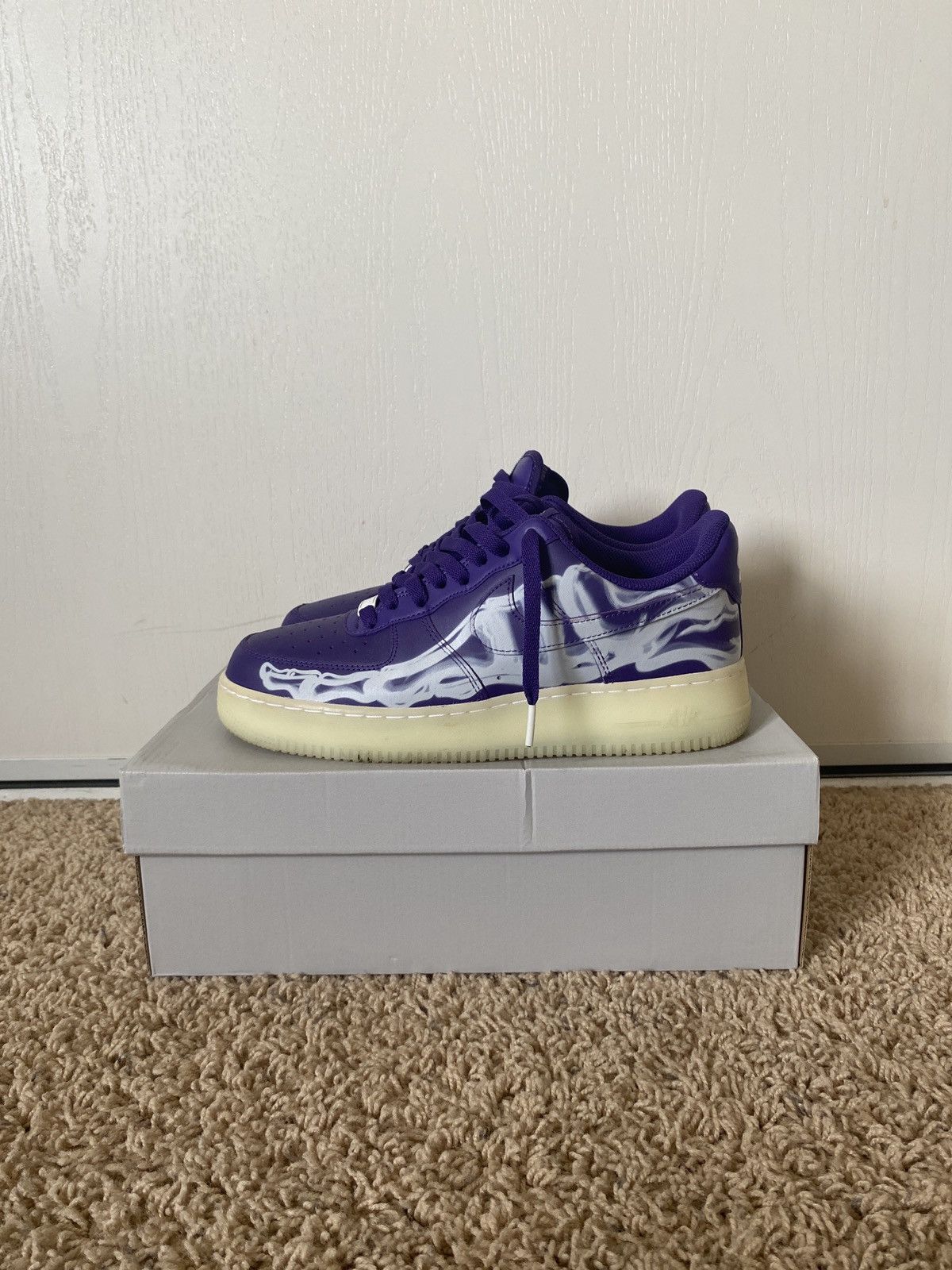 Nike Nike purple af1 skeleton | Grailed