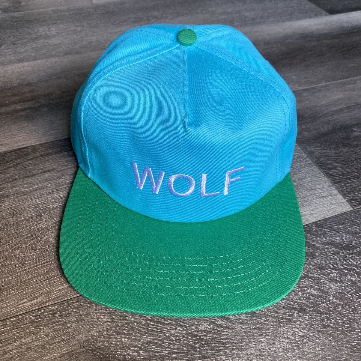 Golf Wang Golf Wang WOLF Album 5 Panel SnapBack Hat Light Blue 10 Year ...