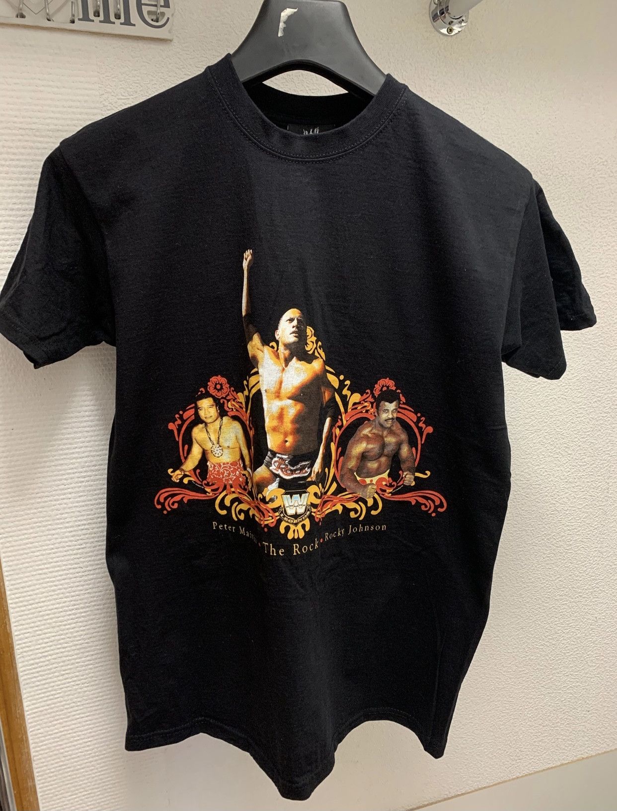Wwe Wwe wrestling the Rock Peter Maivia rocky Johnson M Black | Grailed