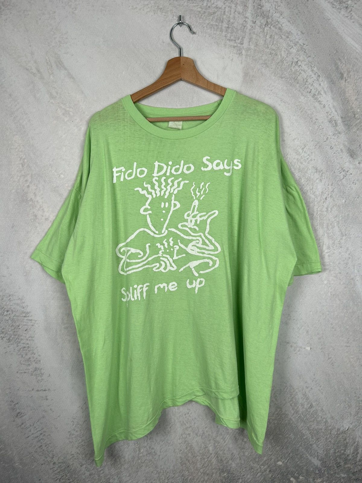 Movie × Vintage Vintage Fido Dido 7UP 80s Single Stitch Rare Primo ...