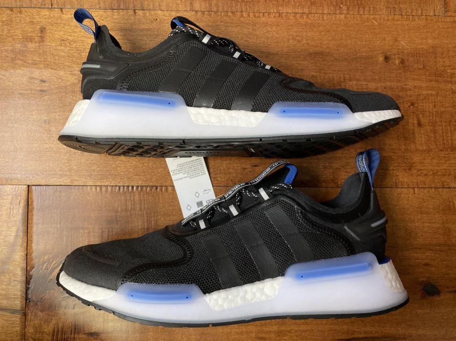 Adidas Size 11 adidas NMD R1 V3 Black White Royal Blue HQ9838 | Grailed
