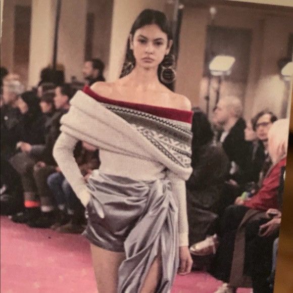 Y/Project Early y project off shoulder runway sweater | Grailed