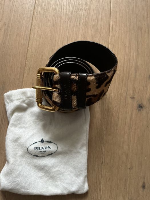 Prada Prada Leopard Fur Belt | Grailed