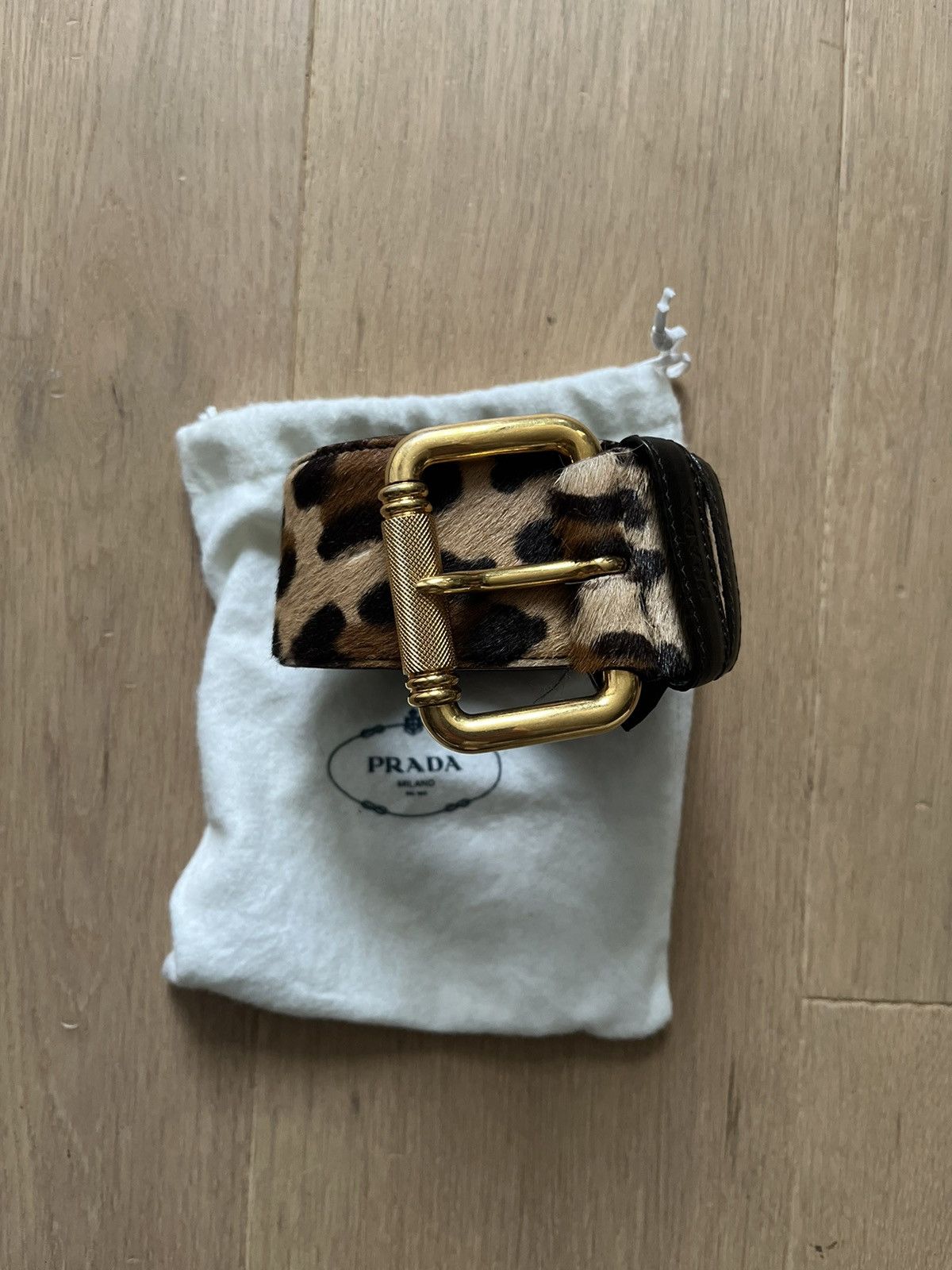 Prada Prada Leopard Fur Belt | Grailed
