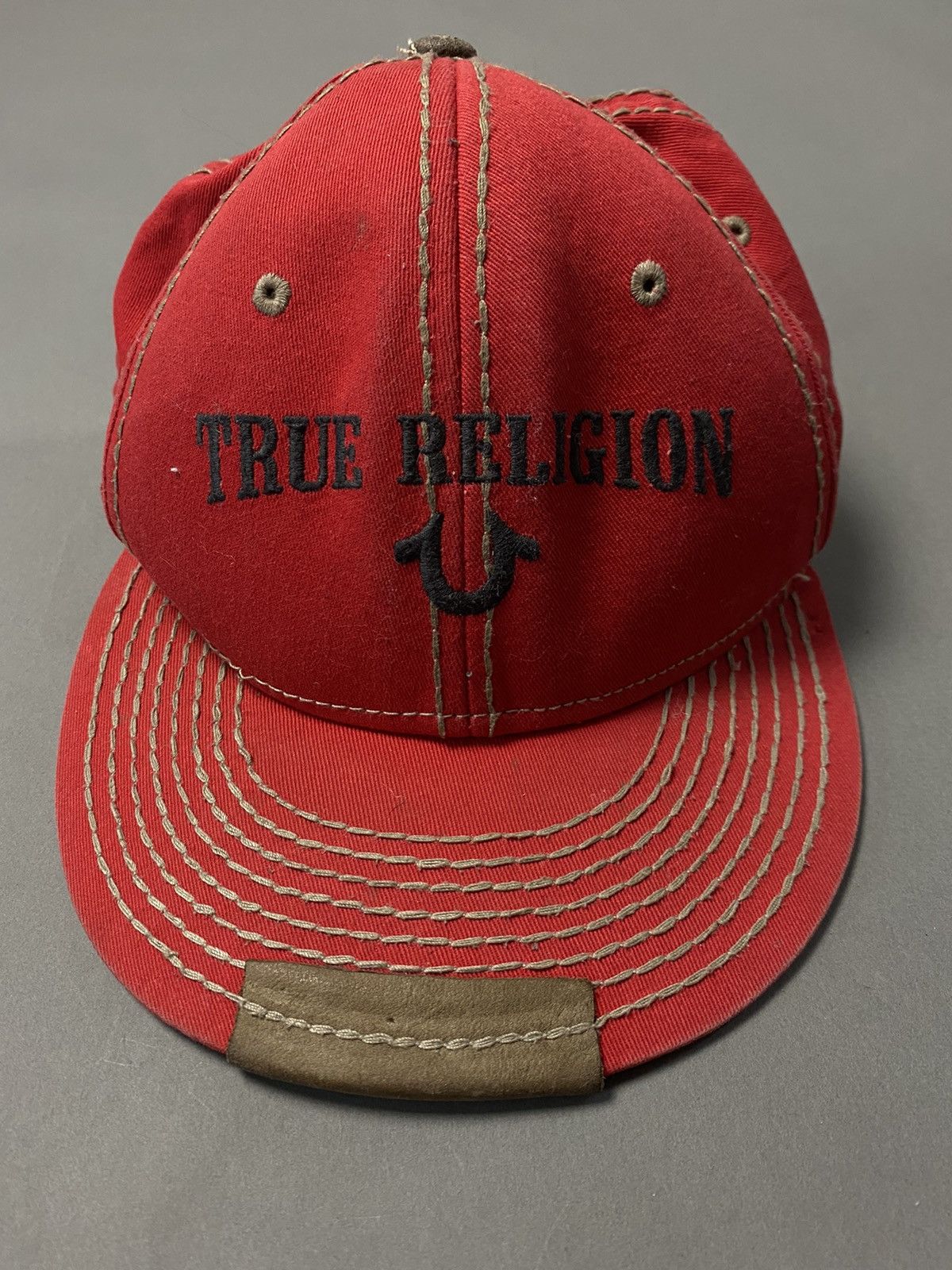 True Religion × Vintage Rare True Religion hat vintage brown red cap ...