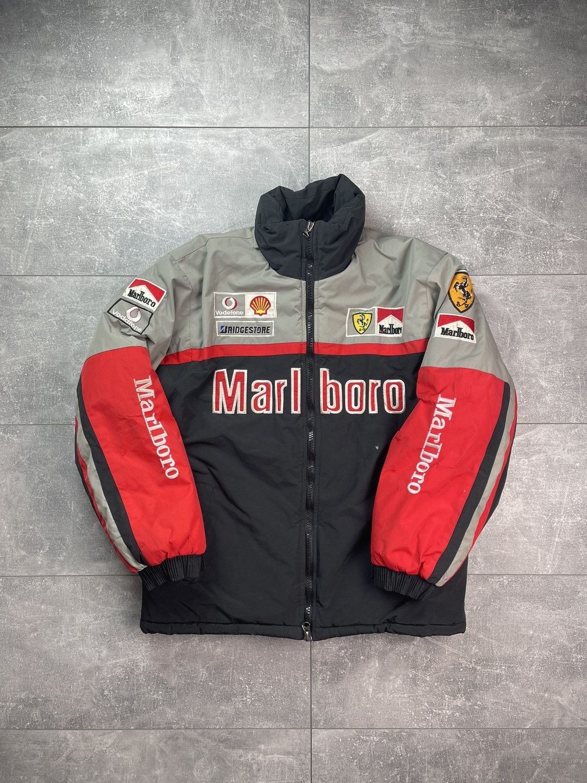 Ferrari × Marlboro Marlboro Ferrari Racing Jacket Vintage Rare | Grailed