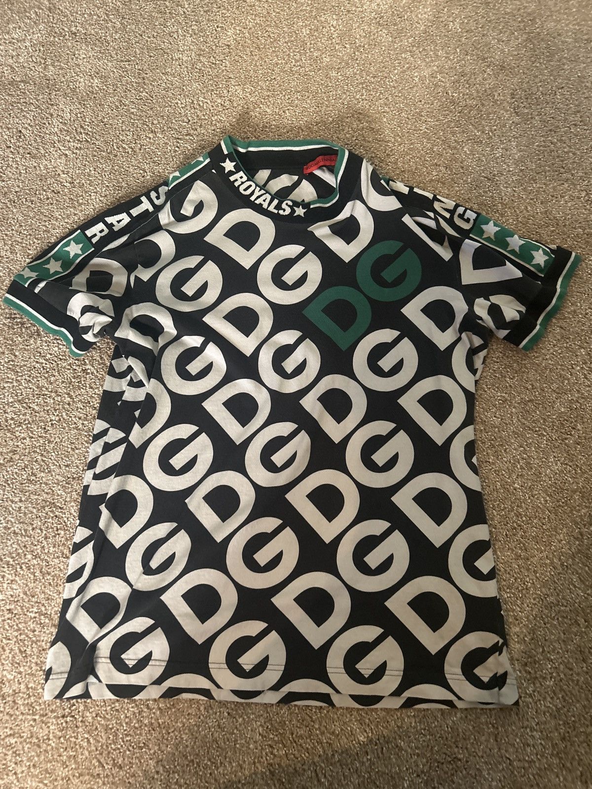 Dolce & Gabbana Dolce & Gabanna King Shirt DG Pattern rare DG ...