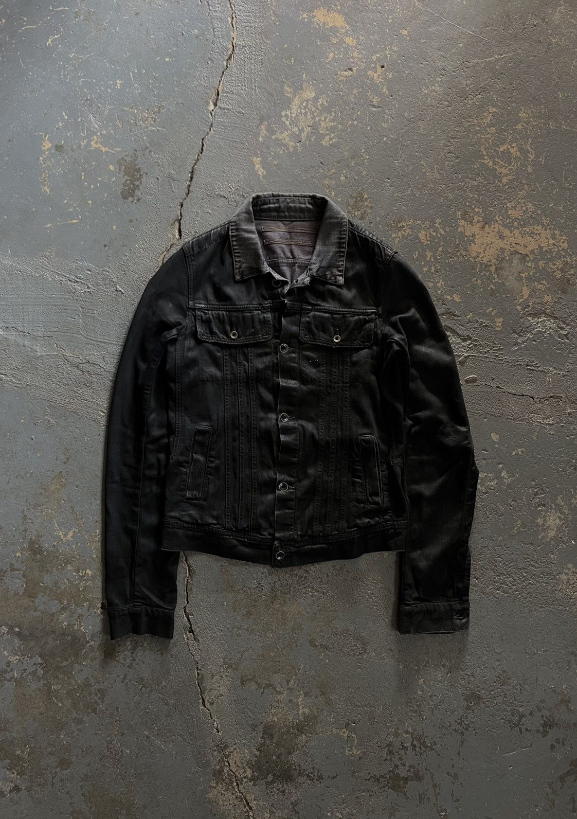 Rick Owens FW06 “Dustulator” Waxed Mud Wash Jacket | Grailed
