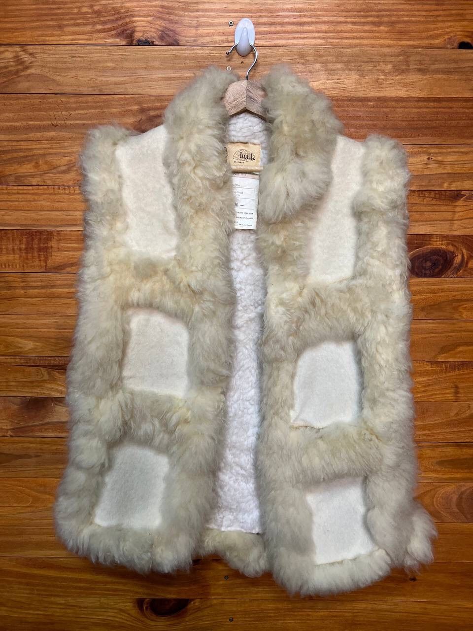 Made In Canada × Sheepskin Coat INUK FAUX FUR SHEEP SKIN SHEARLING VEST ...