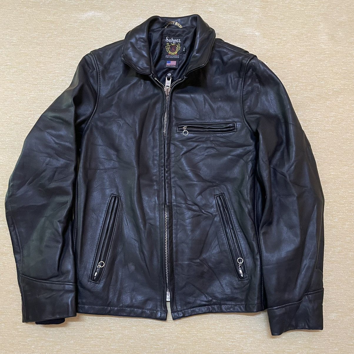 Schott Schott Classic Racer Leather Jacket | Grailed