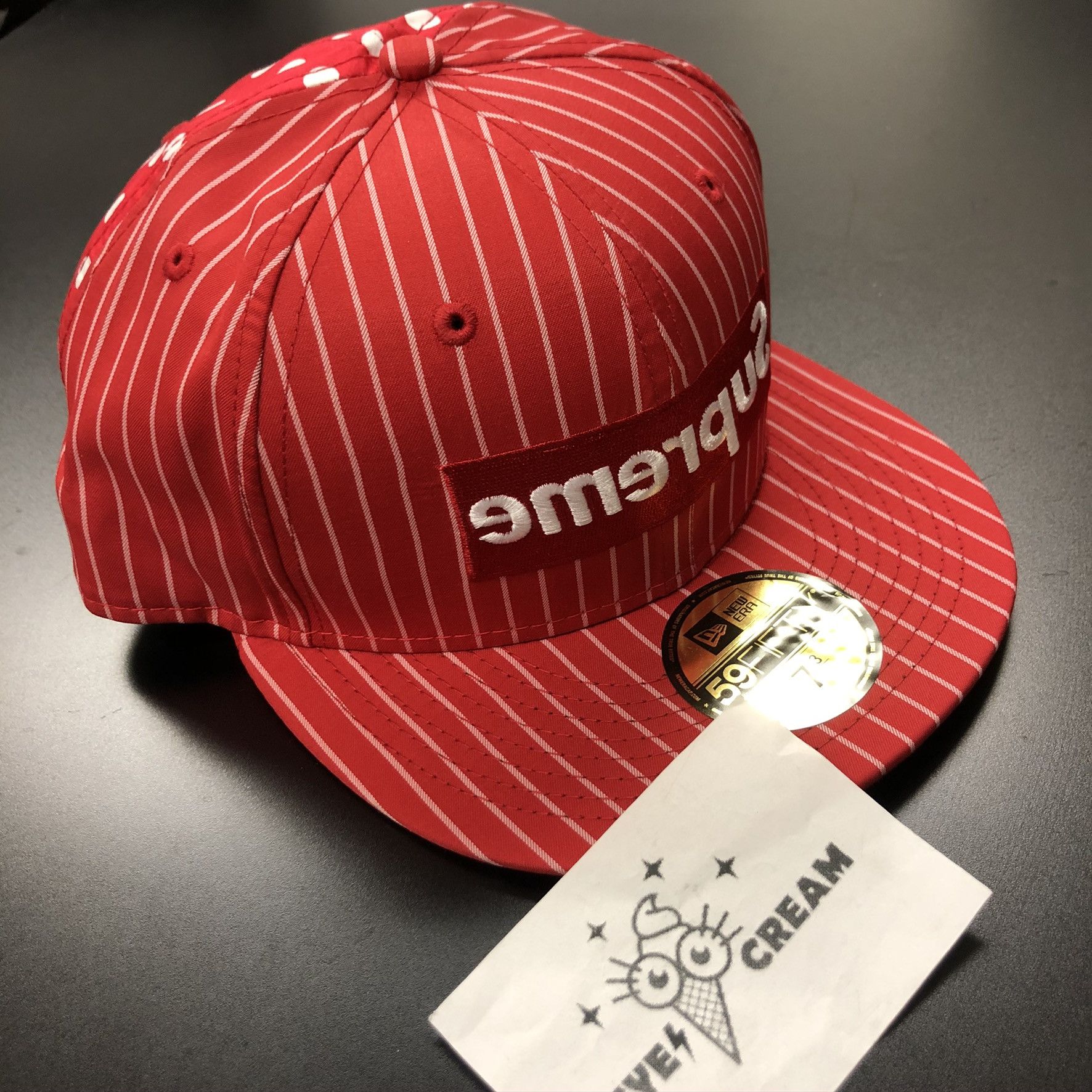 Supreme DS Rare Supreme x CDG x New Era Hat 7 3/8 Cap Bape | Grailed