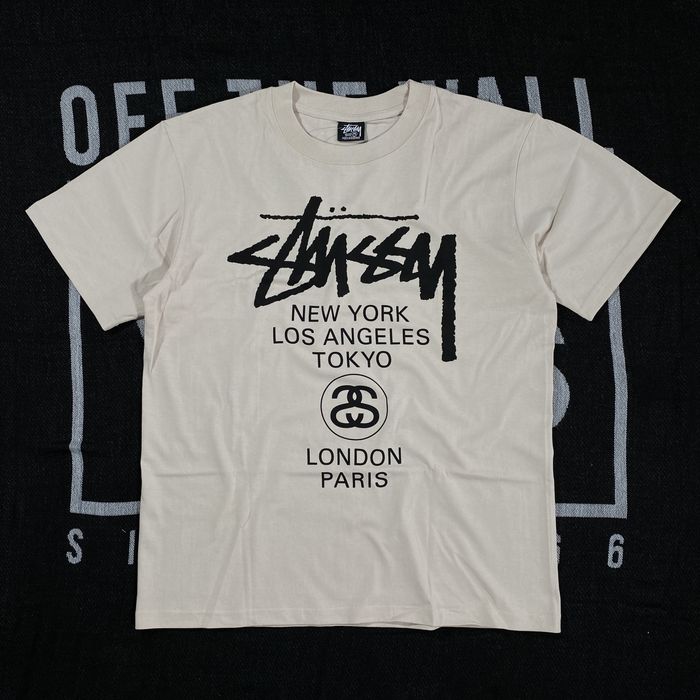 Stussy RARE COLOR Stussy Tour Art Tee Smoke | Grailed