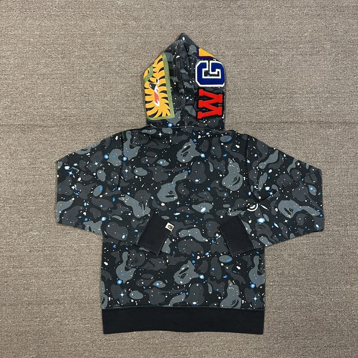 Bape Bape Space Camo Shark Hoodie | Grailed
