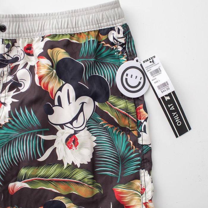 Disney NEFF x Disney Mickey Aloha Hot Tub Mens Volley Shorts NEW ...