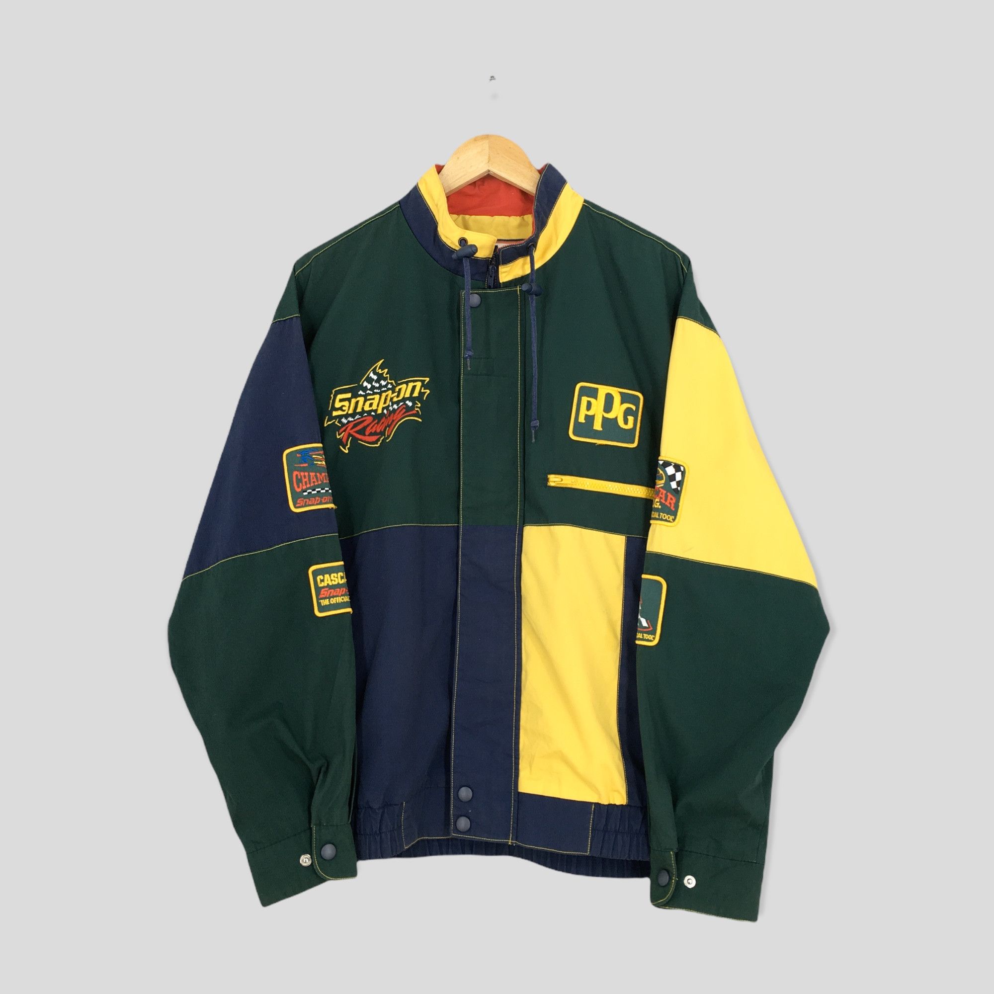 Vintage Vintage Snap On Racing Car Colorblock Jacket Medium | Grailed