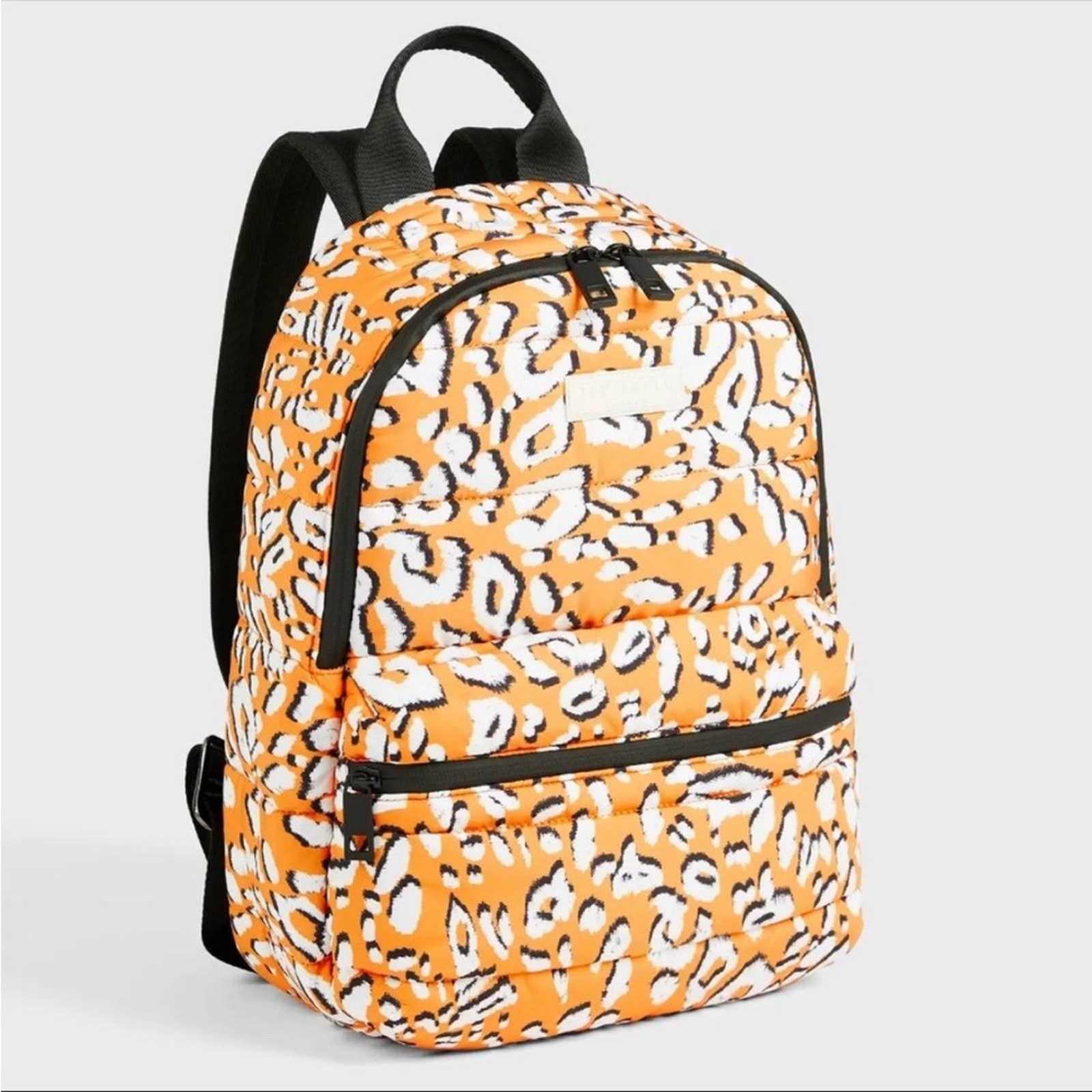 Ted Baker NEW TED BAKER Yellow White Black Leopard Puffer Backpack | Grailed