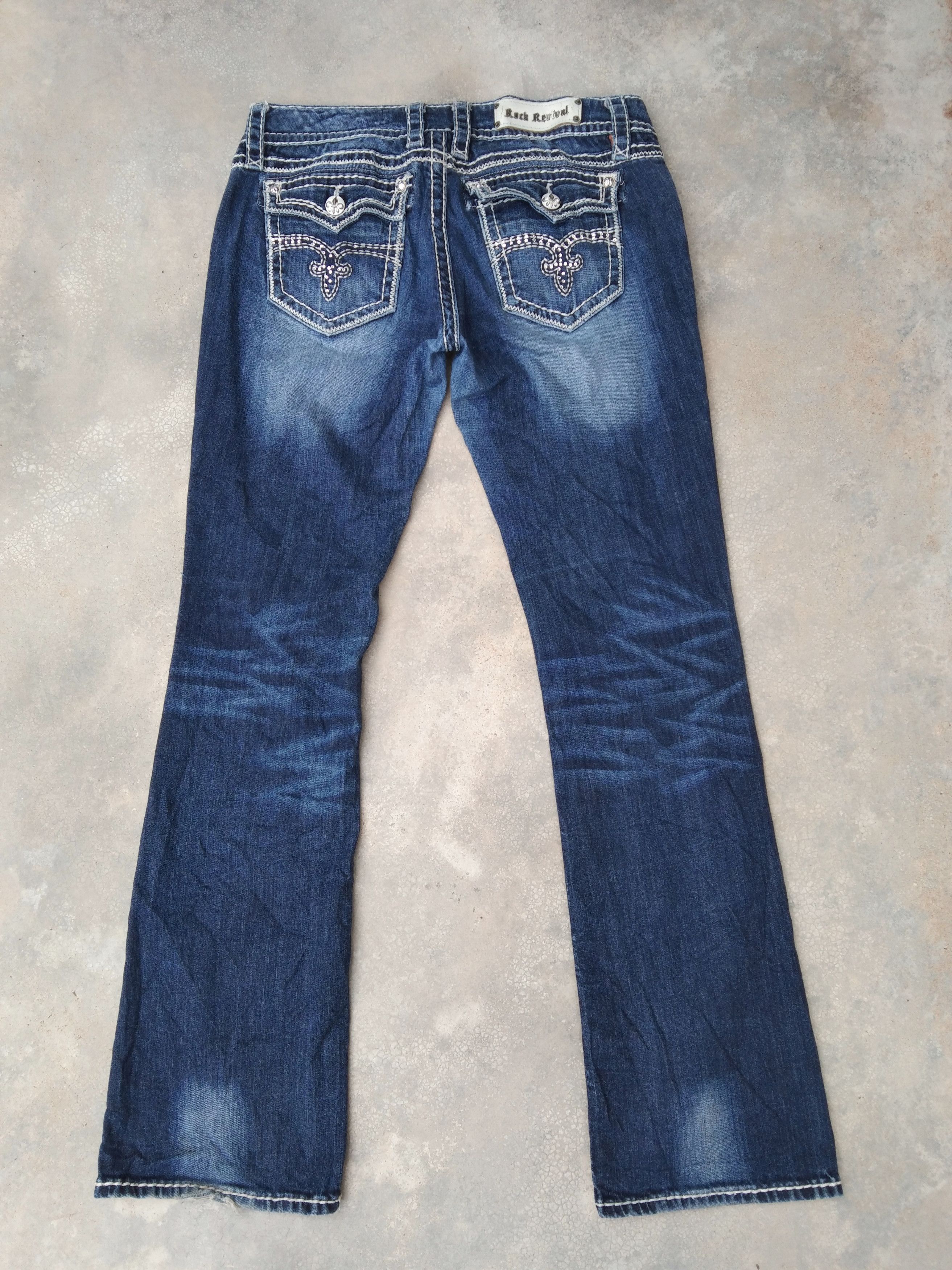 Jean × Rock Revival × Vintage Y2K Rock Revival Flared Jeans 33x32 | Grailed