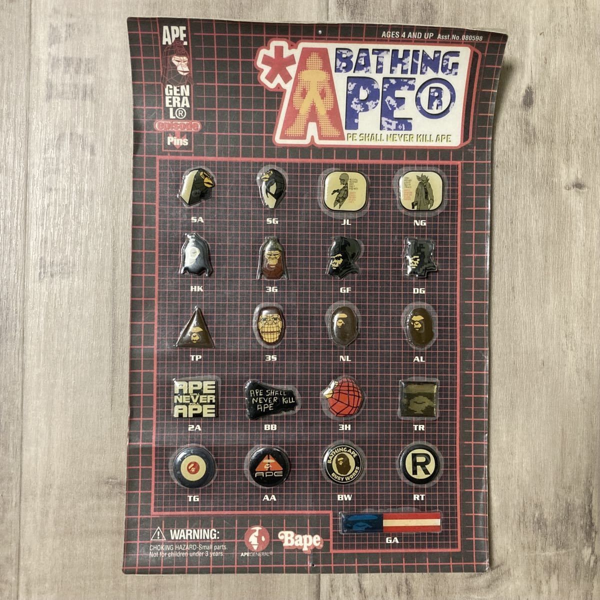 Bape A BATHING APE BAPE Futura Pin Badge Set Multicolor | Grailed