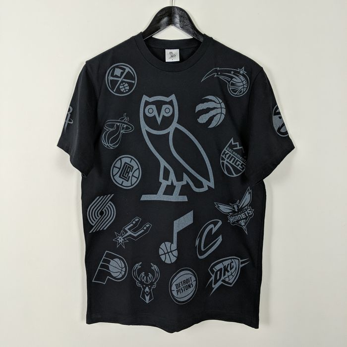 Octobers Very Own OVO NBA Team Icons OG Owl Tee Black | Grailed