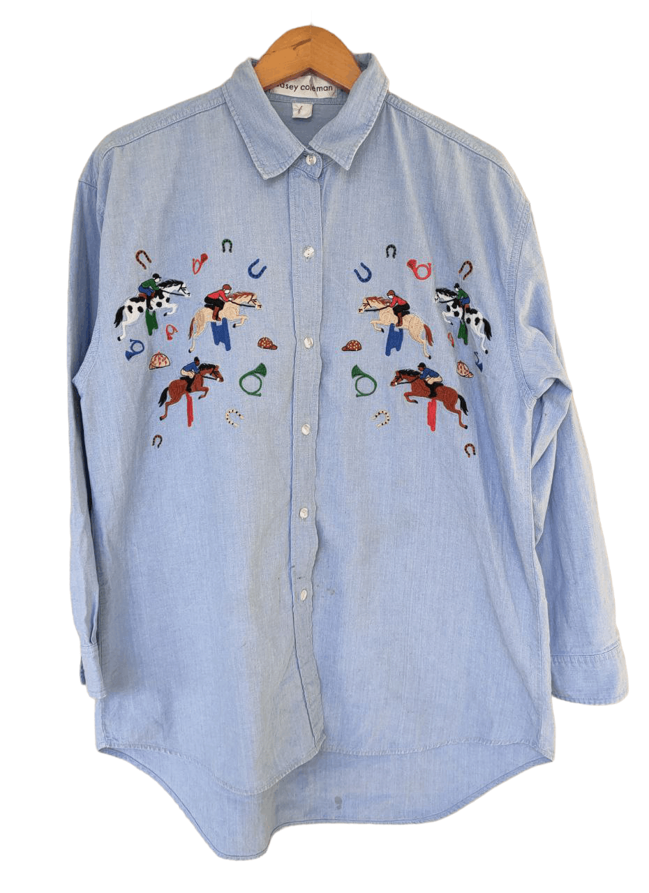 Country Road × Designer × Free Country Casey Coleman Embroidered Shirt ...